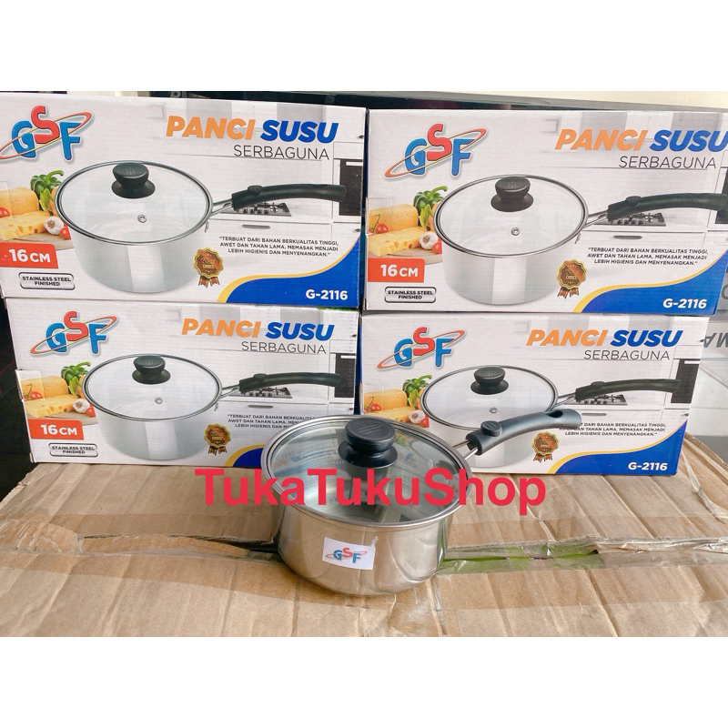 Jual Panci Stainlees Panci Susu Panci Kuah Serbaguna GSF | Shopee Indonesia