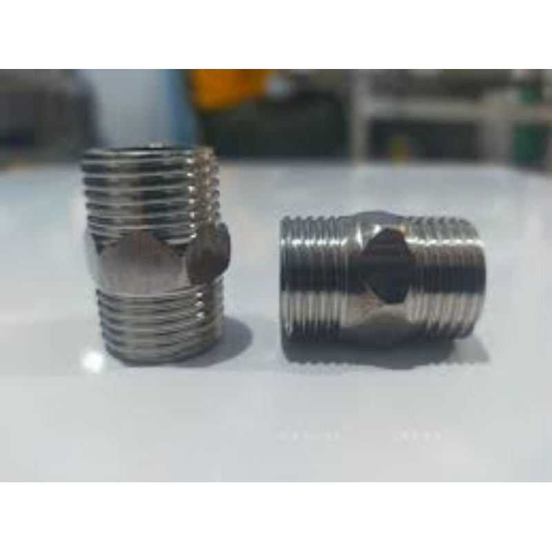 Jual Double Sock / Dobel Sok Nepel Drat Luar 1/2" x 1/2" Drat Luar | Shopee Indonesia