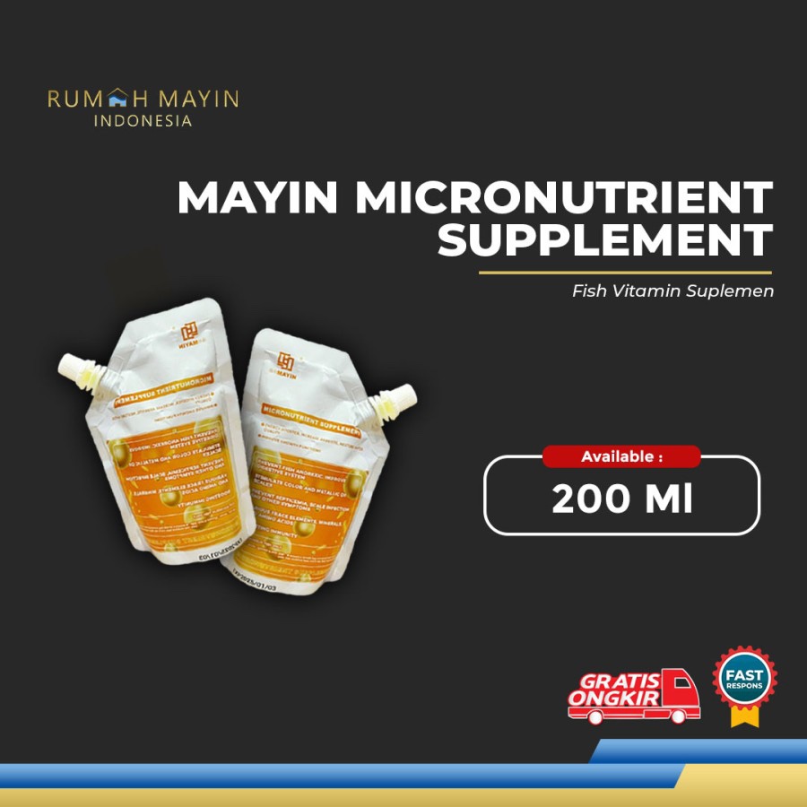 Jual Mayin Micronutrient Supplement - Fish Vitamin Suplemen ikan hias ...
