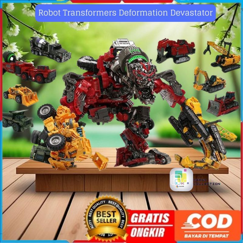 Jual Robot Transformers Deformation Devastator Overload Devil Crab Devil Sickle | Shopee Indonesia