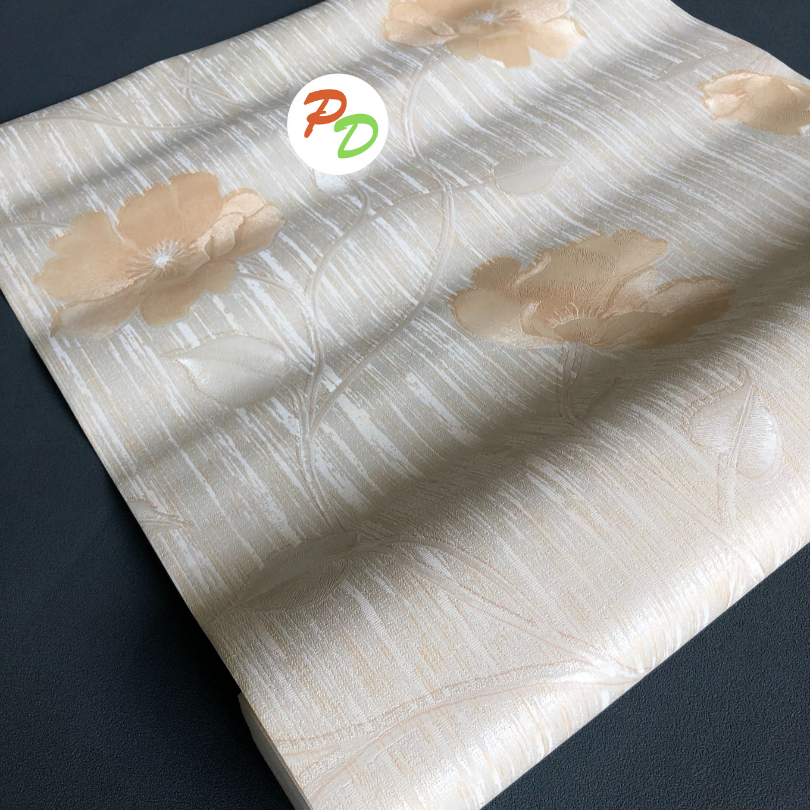 Jual Wallpaper Vinyl Dinding Premium Bunga Gradasi Cream Kuning Emboss Timbul Tebal | Shopee ...