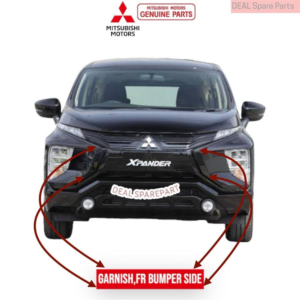 Jual List Black Garnish Bumper Depan Original Mitsubishi Xpander ...