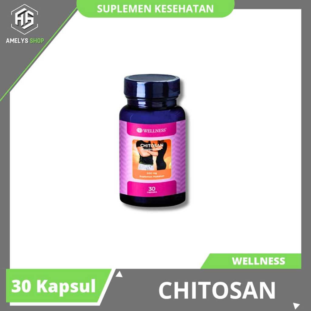 Jual Wellness - Chitosan isi 30 Capsules (Suplementasi Mengandung Serat ...