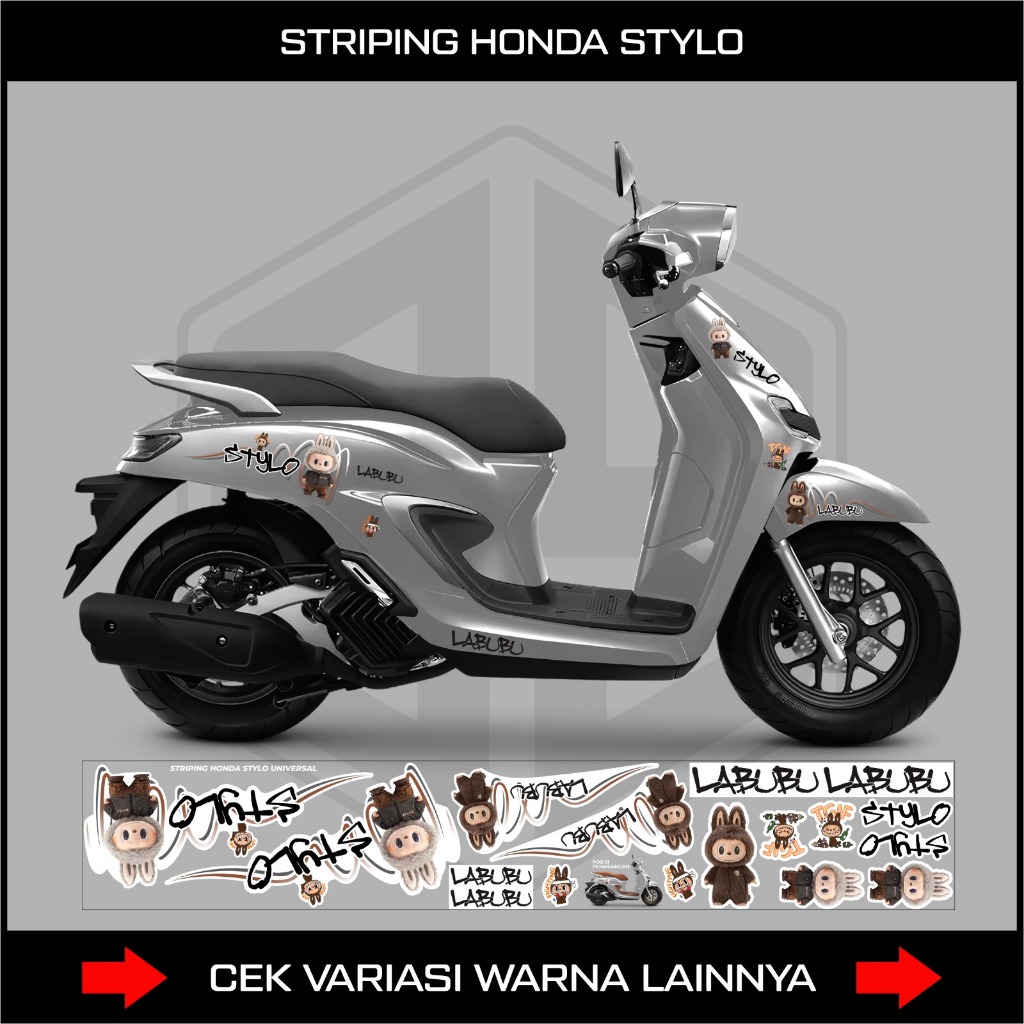Jual STIKER STRIPING HONDA STYLO 160 MOTIP LABUBU / DECAL STICKER LIS ...