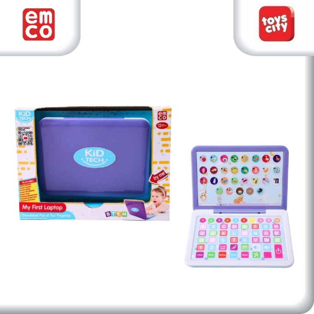 Jual Emco Kid Tech My First Laptop - Mainan Edukasi Anak | Shopee Indonesia