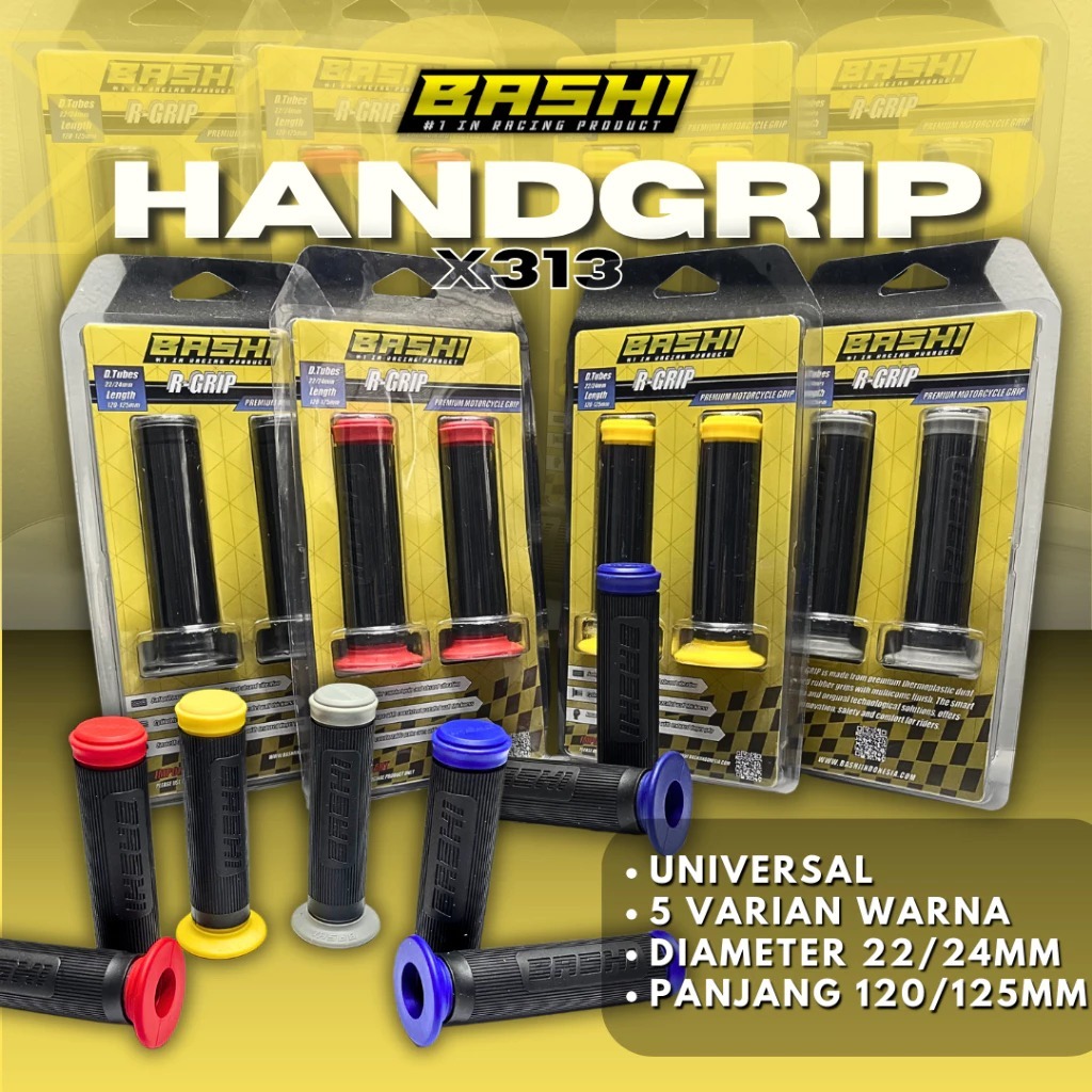 Jual BASHI - Hand Grip Motor Bashi R-Grip X313 Tpr Empuk Fleksible Anti ...