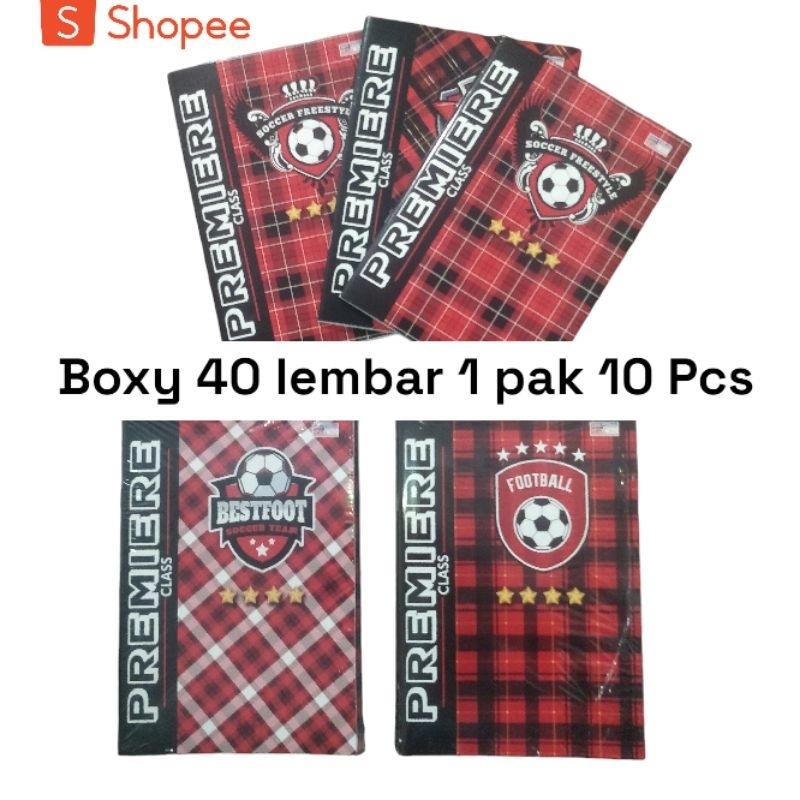 Jual buku tulis boxy 40 lembar isi 10 buku / buku boxy motif campus per ...