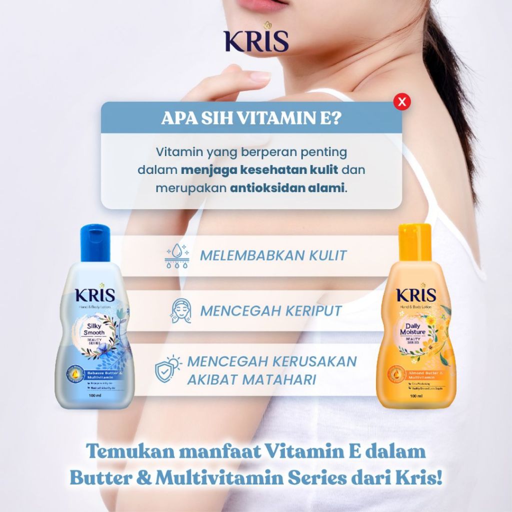 Jual 500 ml - KRIS SILKY SMOOTH BIRU Hand and Body Lotion Plus ...