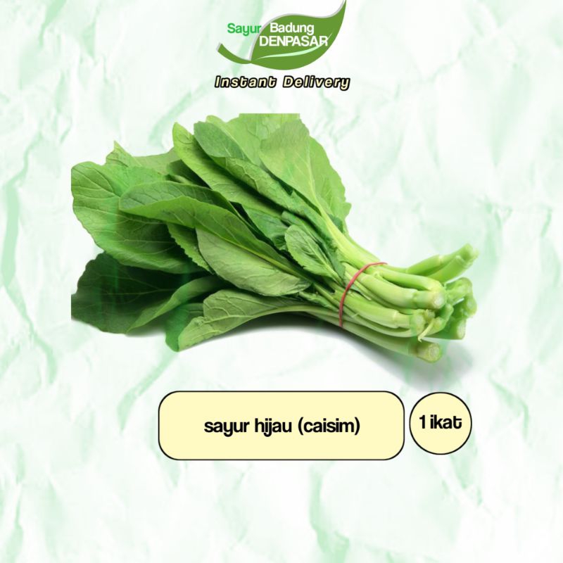 Jual Sayur Hijau / sayur ijo / caisin / Caisim 1 IKAT & 900GR | Shopee ...