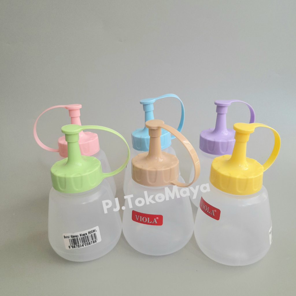 Jual Botol Kecap Saos Mayones Viola Maya 200ML 400ML / Botol Mayones ...
