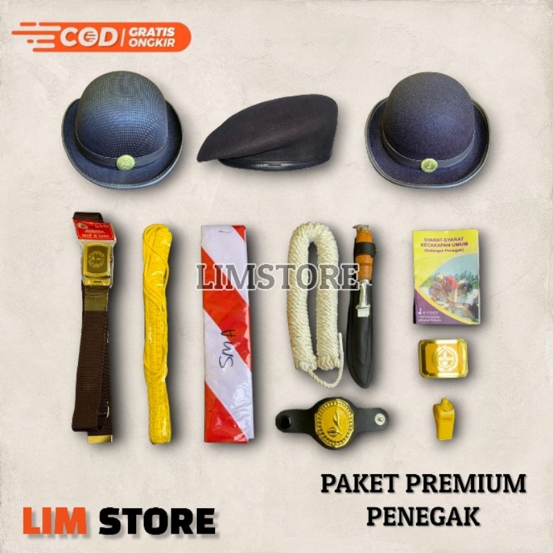 Jual Paket Premium Penegak Alat Atribut Pramuka SMA Putra Putri ...