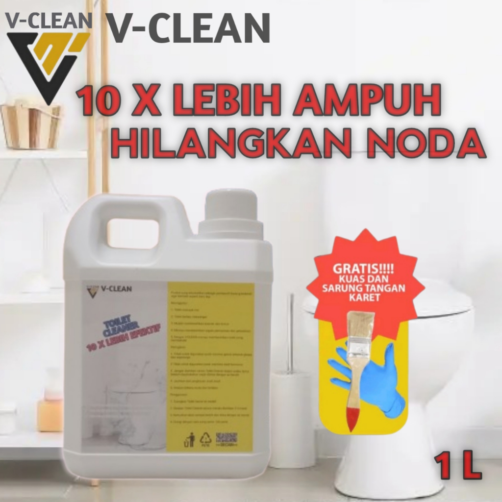 Jual NEW PROMO / V-CLEAN CLEANER / V-CLEAN PEMBERSIH KERAK PORCELEN ...