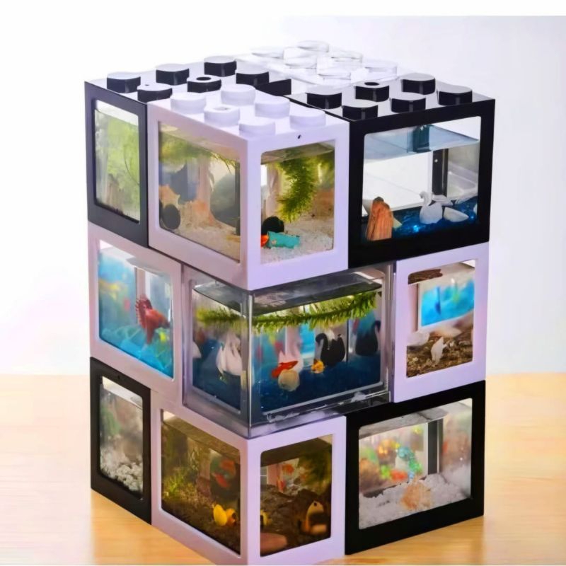 Jual AQUARIUM IKAN CUPANG MINI MODEL LEGO | Shopee Indonesia