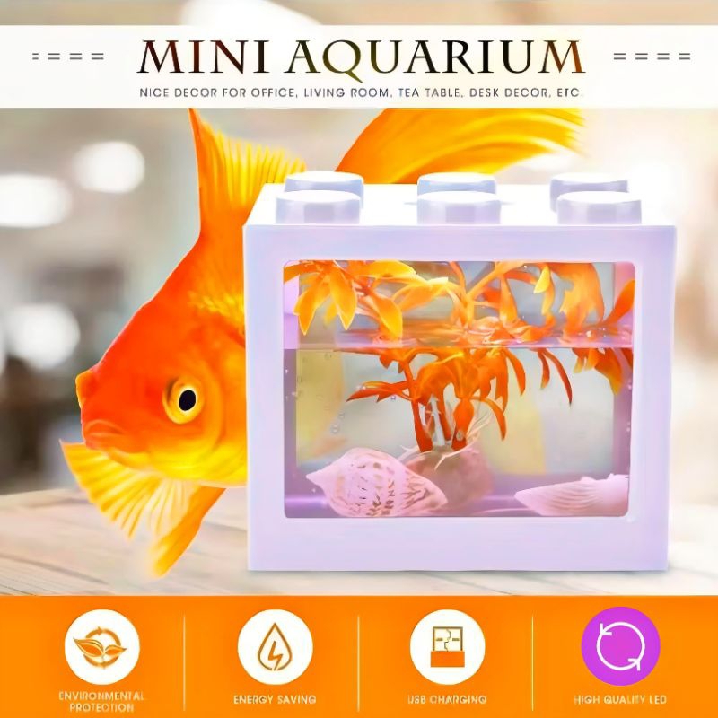 Jual AQUARIUM MINI IKAN CUPANG MODEL LEGO | Shopee Indonesia