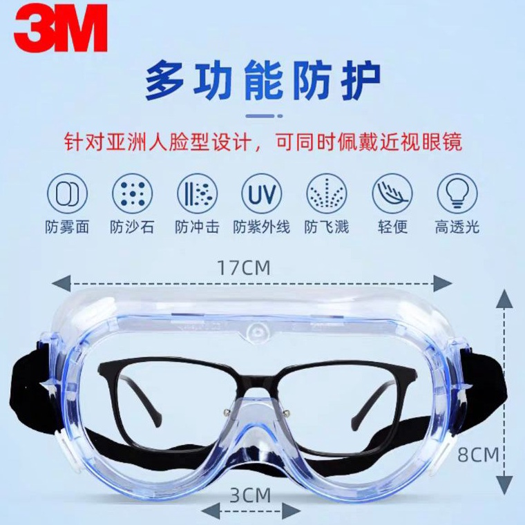 Jual Paket Kejutan Kacamata Safety Google 3M Kacamata 3M 1621 | Shopee Indonesia