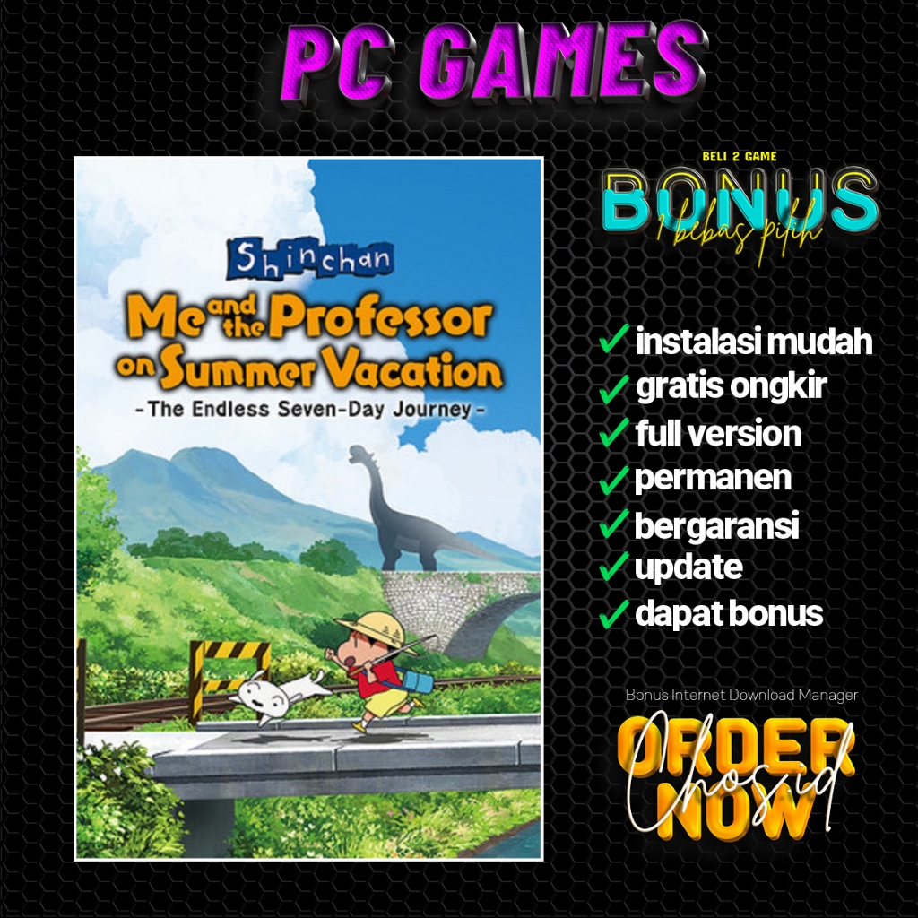 Jual Shin chan Me and the Professor on Summer Vacation | Game PC ...