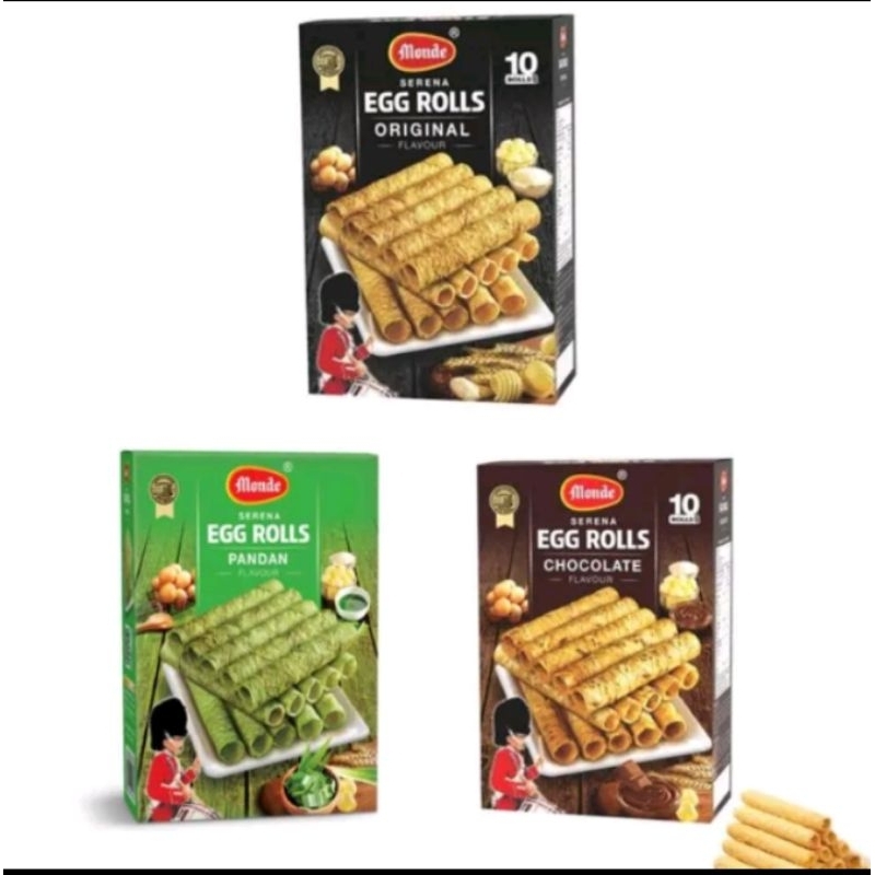 Jual monde egg rolls chocolate flavour 70gr | Shopee Indonesia