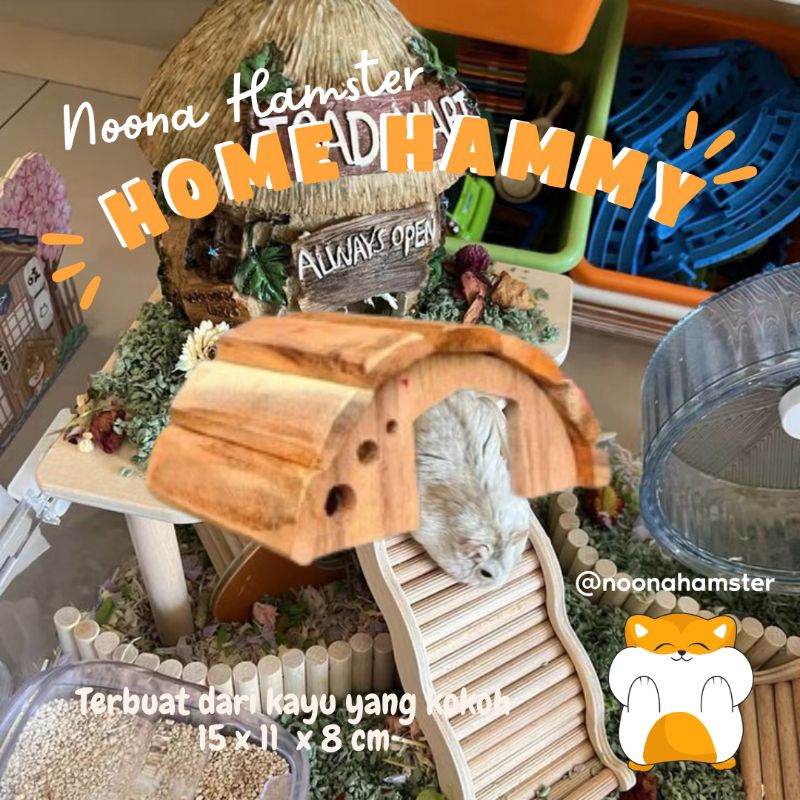 Jual RUMAH HAMSTER DAN MARMUT KAYU SOLID ALAMI | Shopee Indonesia