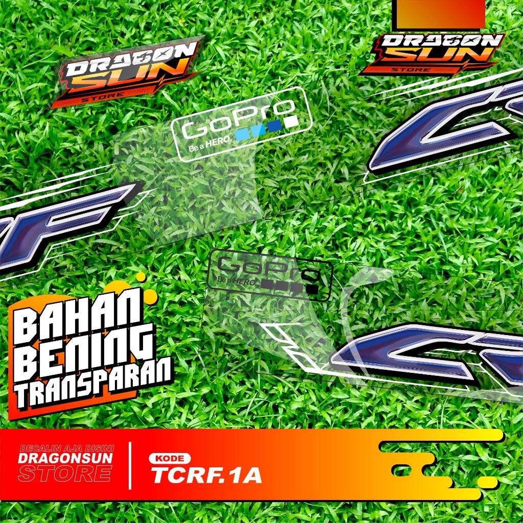 Jual Stiker Logo CRF bening transparan motor CRF 150 stiker striping ...
