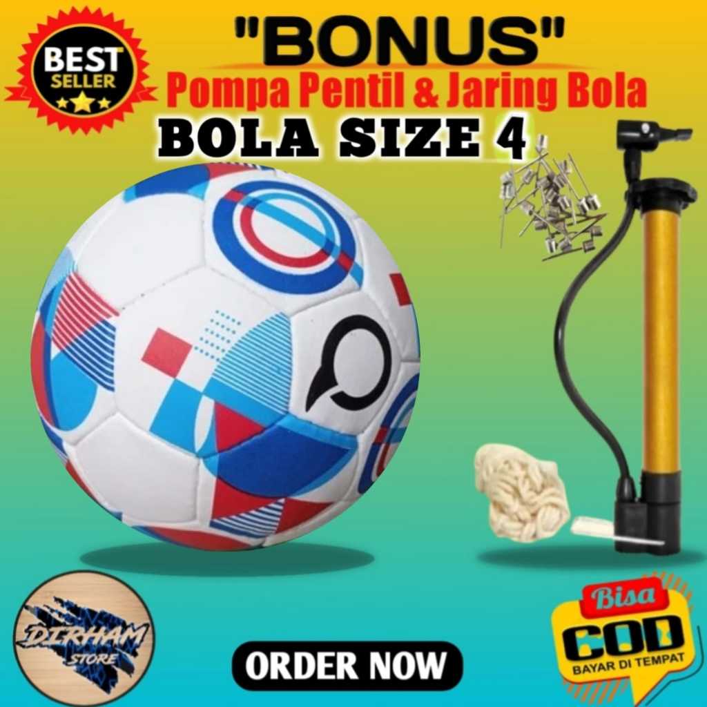 Jual Bola Sepak Anak Bola Sepak Size 4 Lapang Rumput Bonus Alat Pompa ...