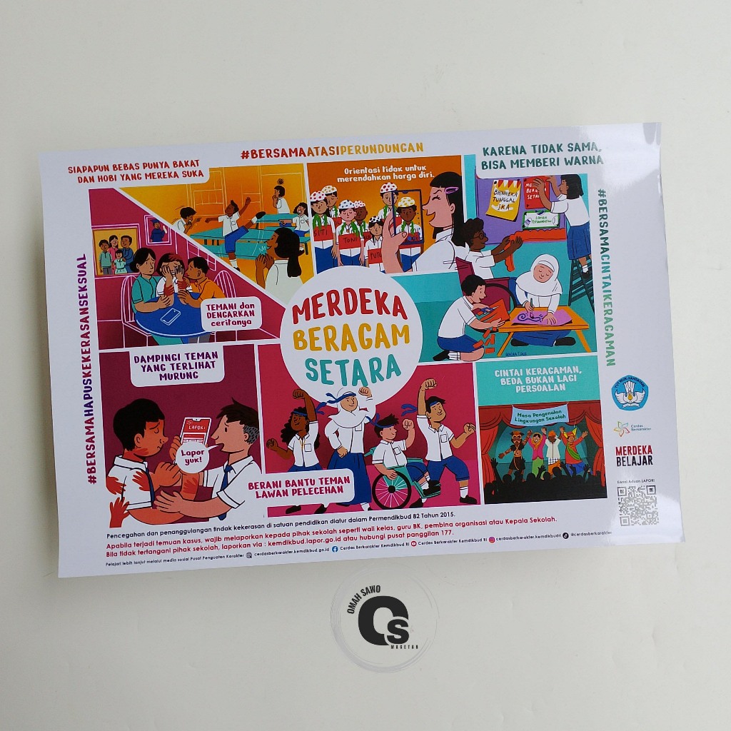 Jual Poster Merdeka Beragam Setara - Poster Stop Perundungan - Poster ...