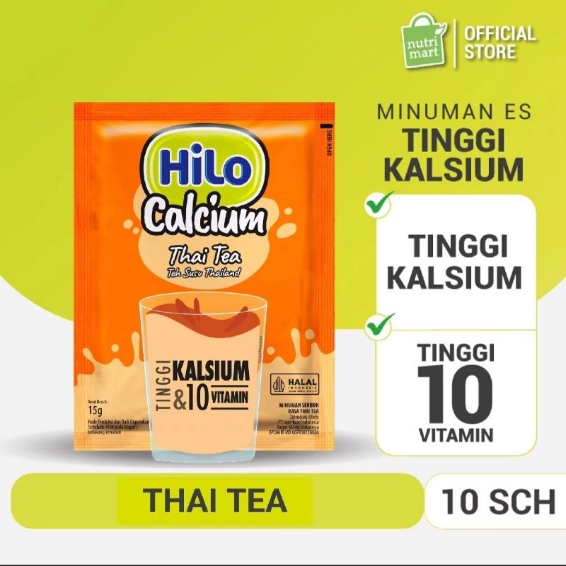 Jual HI LO Thai Tea 10 Sachet - Minuman Tinggi Kalsium | Shopee Indonesia