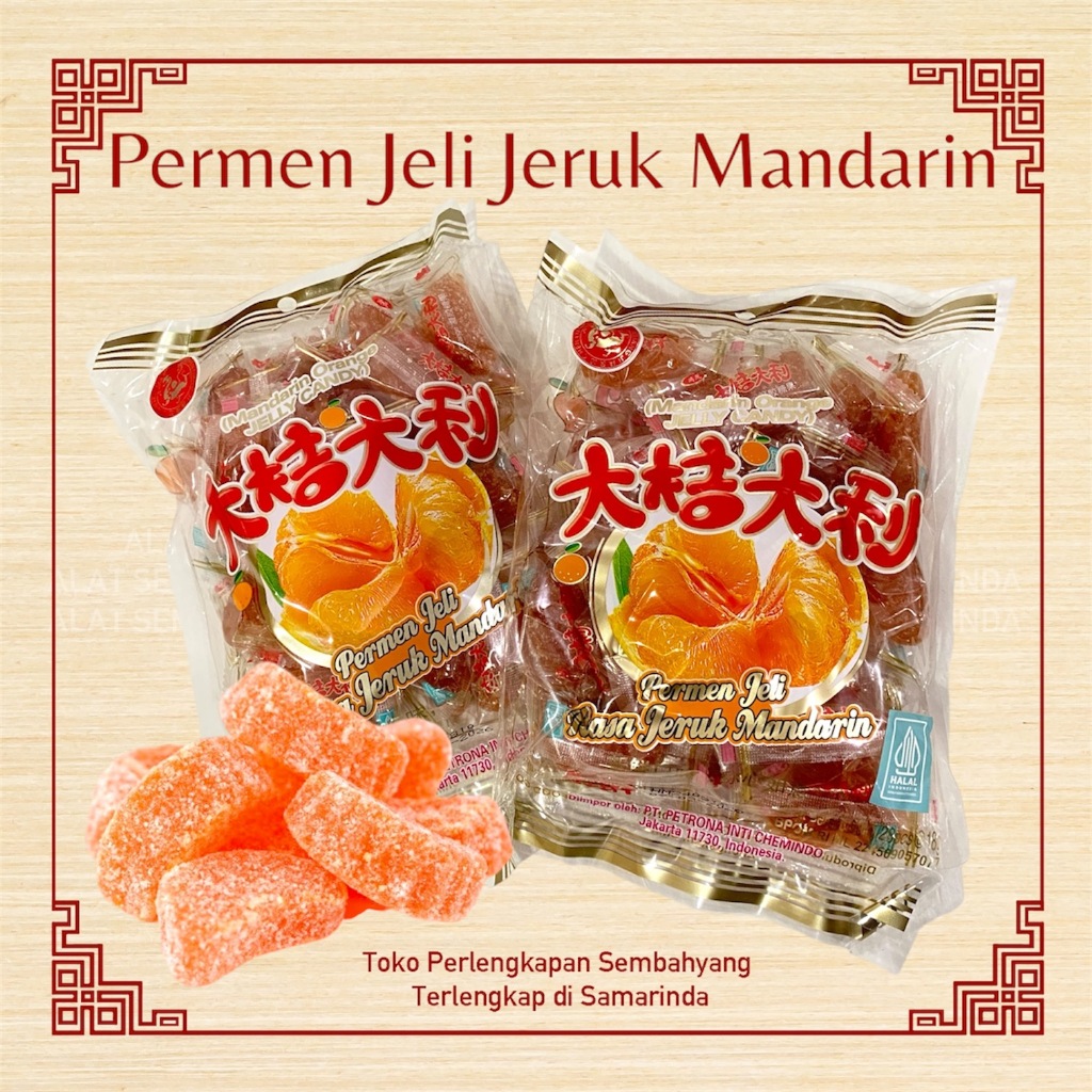 Jual Permen Jelly Jeruk Mandarin HALAL / Orange Jelly Candy / Permen ...