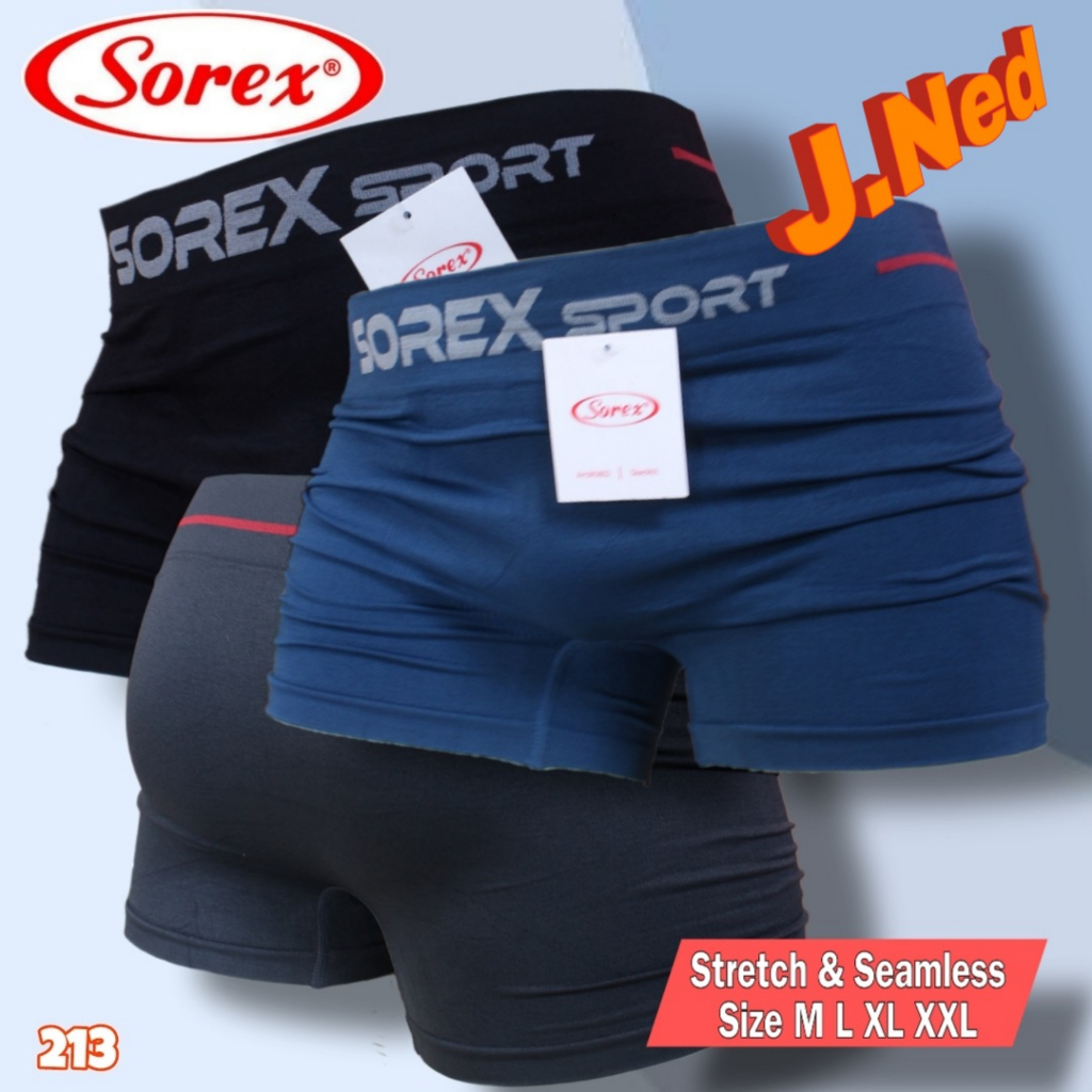 Jual J213 (3 -12 Pcs) Sorex Celana Dalam Boxer Pria Dewasa, Cd Boxer ...