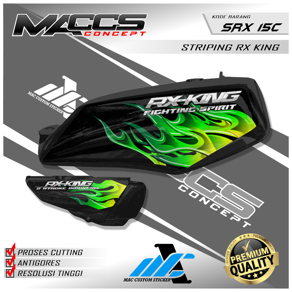 Jual STRIPING VARIASI TRANSPARAN YAMAHA RX KING API - STIKER STRIPING ...