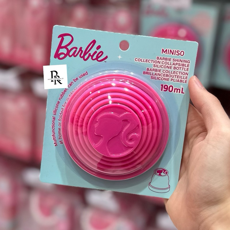 Jual Miniso x Barbie - Silicone Bottle Barbie Edition | Shopee Indonesia