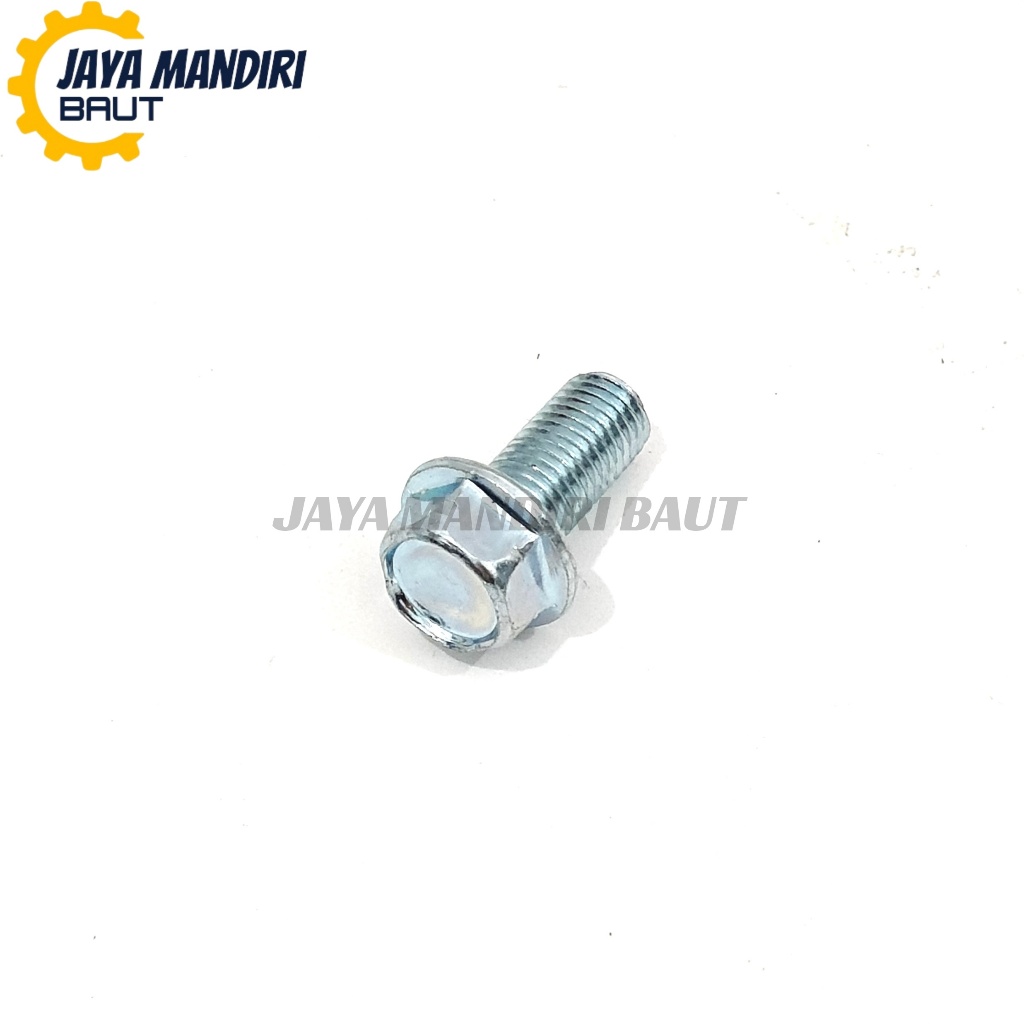 Jual Baut Topi M10 X 20 Kunci 14 Ulir 14 Baut Topi 10X20 Putih Panjang ...