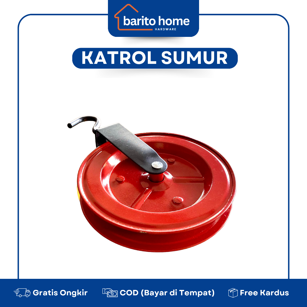 Jual Katrol Kerekan Roll Ember Timba Sumur 15 Cm / Krekan Air Pulley ...