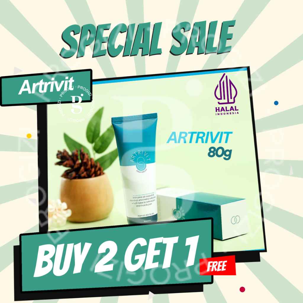 Jual PROGIZI Artrivit Cream Sendi Original 80g (3 box) | Shopee Indonesia