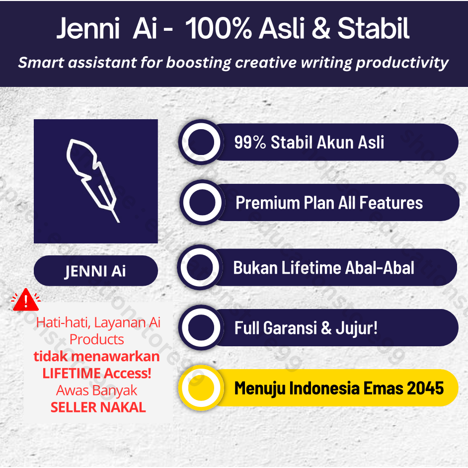 Jual Jenni Ai Premium Software Asisten cerdas untuk penulisan skripsi ...