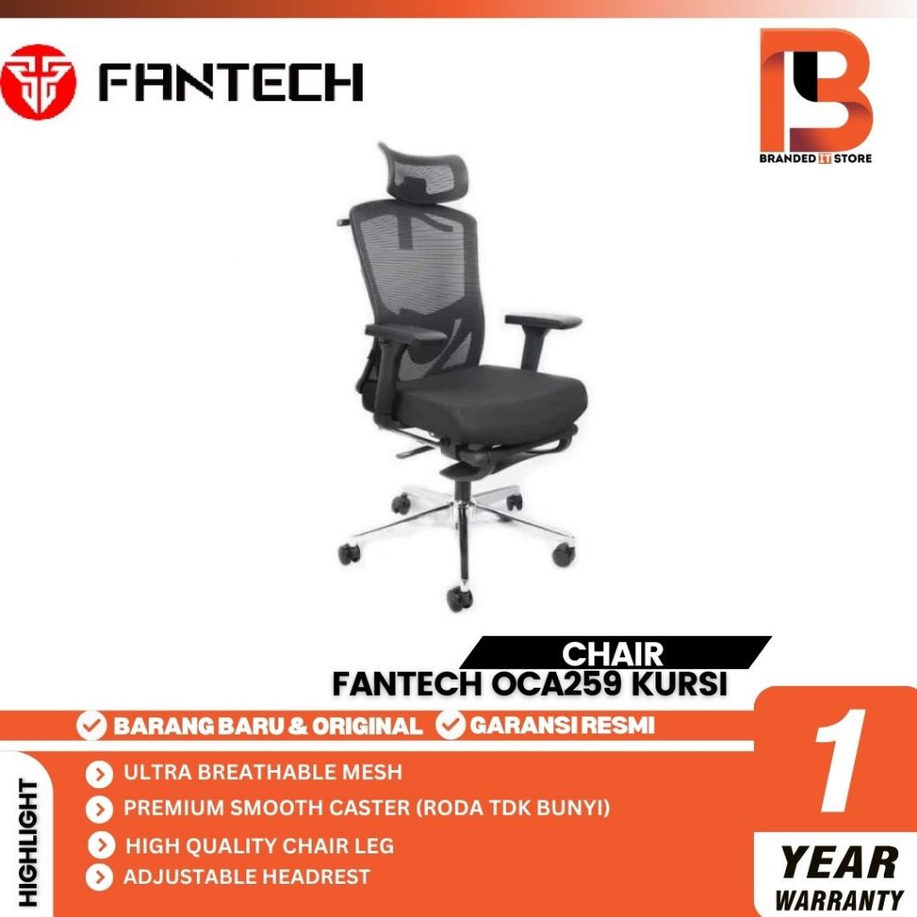 Jual OFFICE CHAIR FANTECH OCA-259 OCA259 PRO | Shopee Indonesia