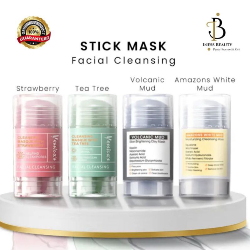 Jual Yessica's Tea Tree & Strawberry | Volcanic Mud & Amazone White Mud ...