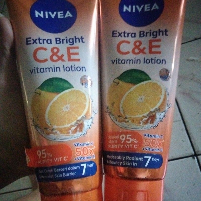 Jual NIVEA Extra Bright Vitamin Lotion C&E 180ml (STICKER LECET ...