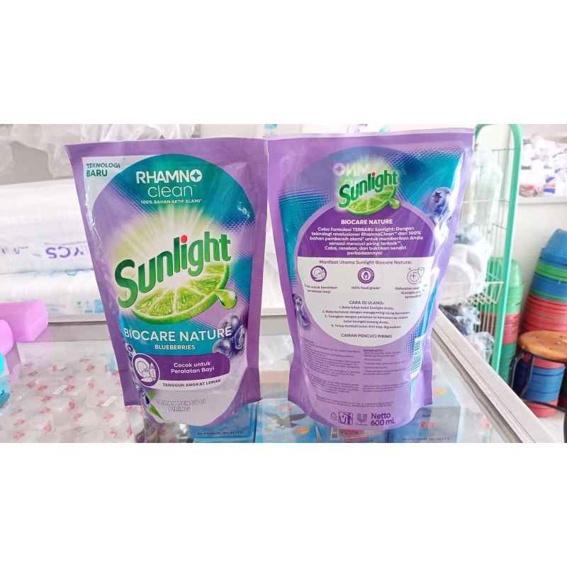 Jual Sunlight biocare nature 600ml /Jeruk nipis 635ml | Shopee Indonesia