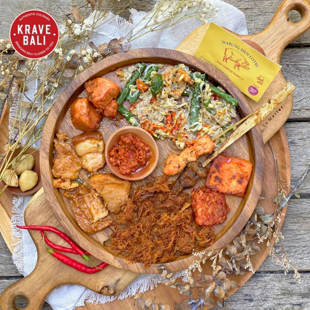 Jual Makanan Khas Bali Otentik Lauk Nasi Campur Men Lotri (Babi & Ayam ...