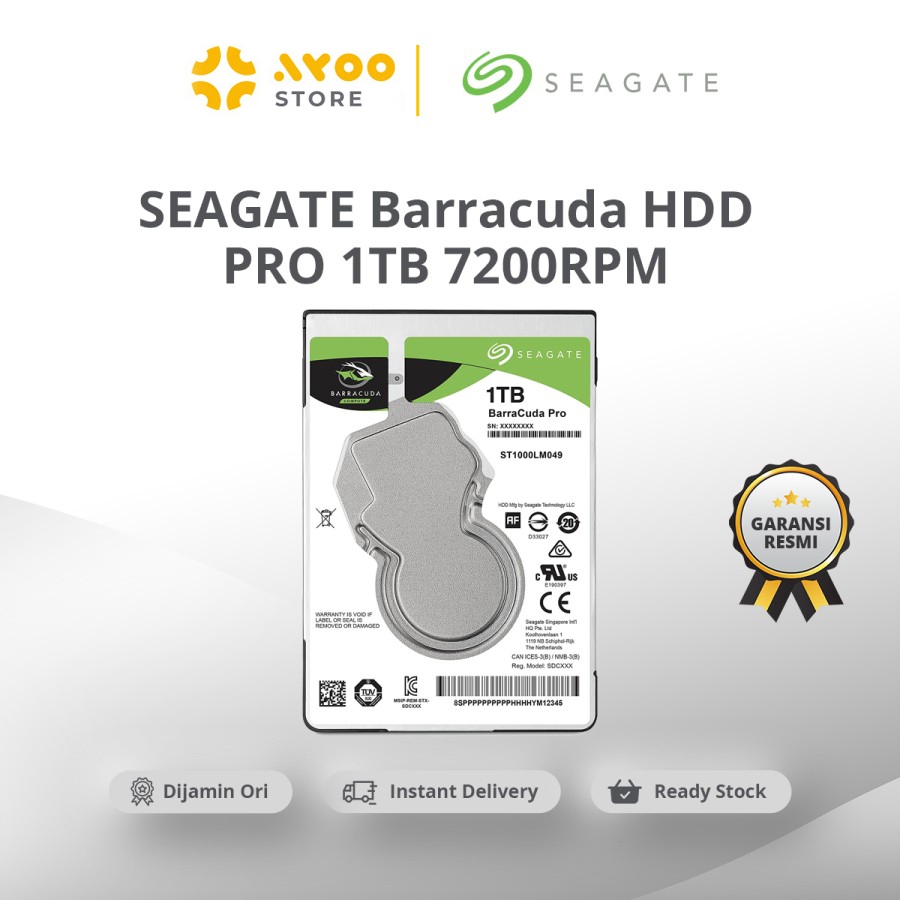 Jual SEAGATE Barracuda HDD PRO 1TB 7200RPM [ST1000LM049] (NO WARRANTY ...