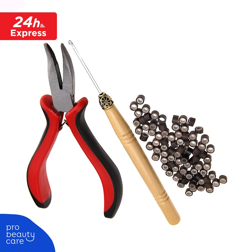 Jual Alat Sambung Rambut Extension Lengkap - Tang Rambut, Ring ...