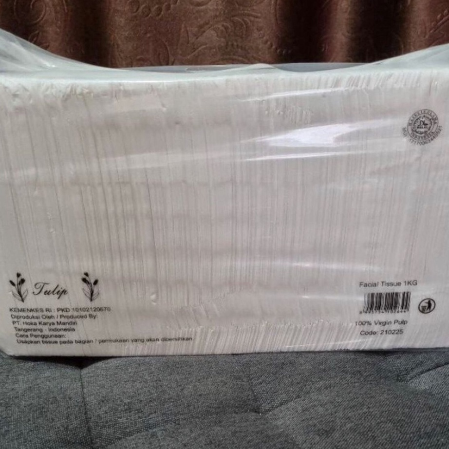 Jual Tissue TULIP Facial Tissue Wajah 1 gr 1 KG 2 Ply I TULIP FACIAL ...