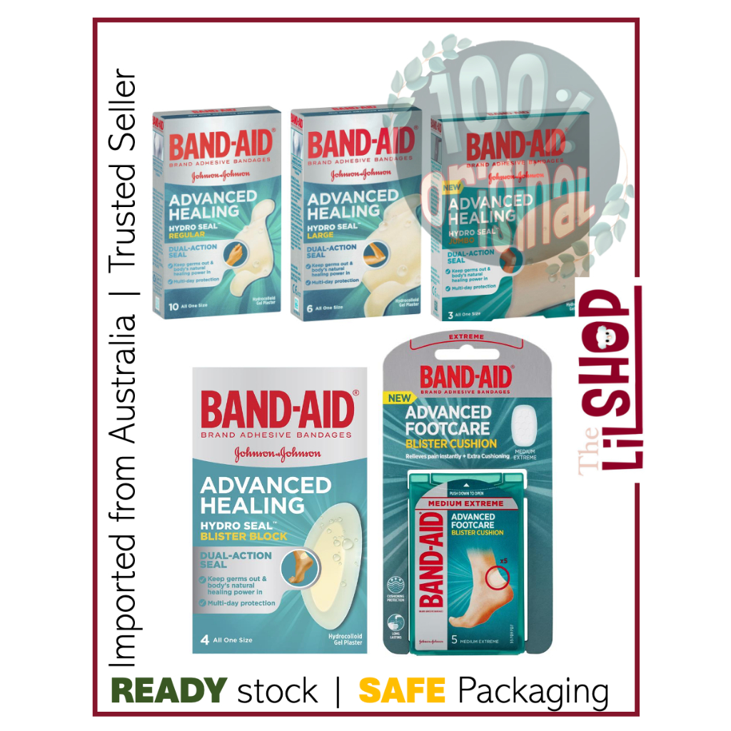 Jual Band-Aid Advanced Footcare Healing Hydro Seal Gel Plaster ...
