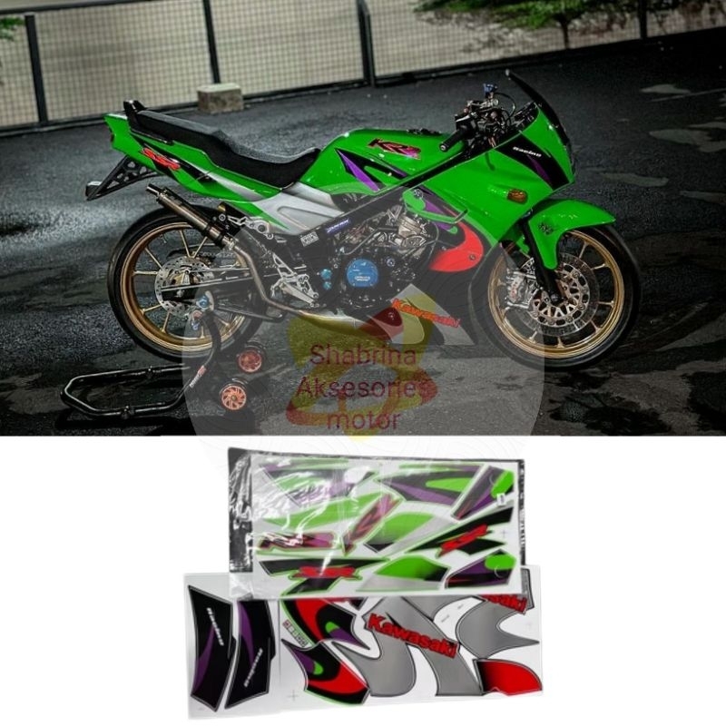 Jual Striping / Stiker Bodi Ninja Ssr 2001 Original Thailand Hijau ...