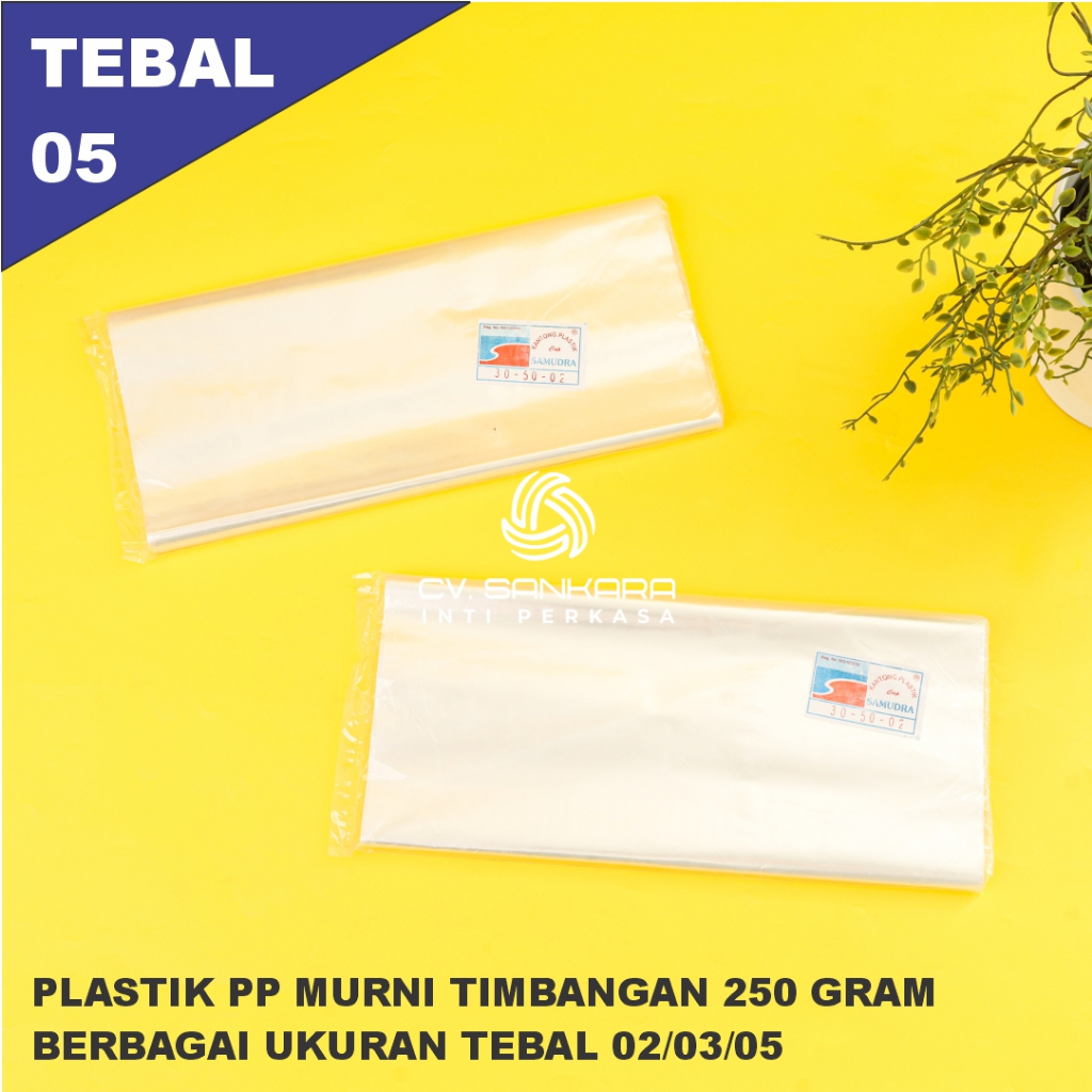 Jual (I-45) Plastik PP Bening Samudra / Plastik Keripik Tebal 05 Uk ...