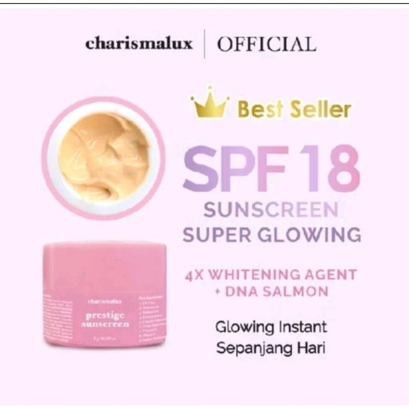 Jual (ready stock)prestige sunscreen-suncreen super glowing by ...