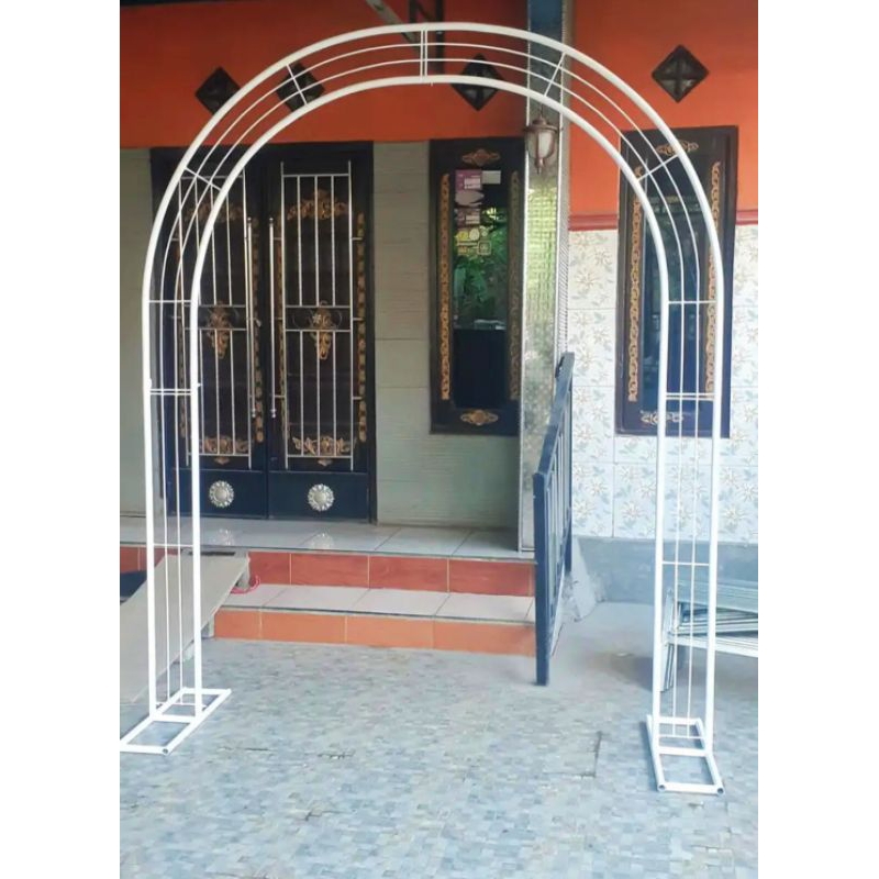 Jual GAPURA PINTU MASUK Dekorasi wedding Pergola Besi | Shopee Indonesia