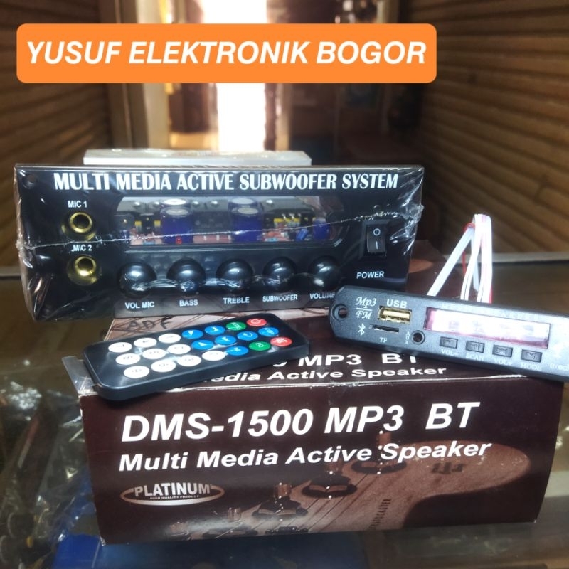 Jual KIT POWER ACTIVE SPEAKER DMS 1500 PLATINUM + BONUS MODUL KIT MP 3 ...