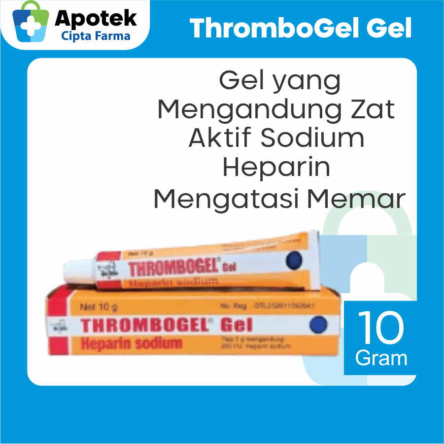 Jual Thrombogel Heparin Sodium Gel Obat Memar Obat Pengencer Darah ...