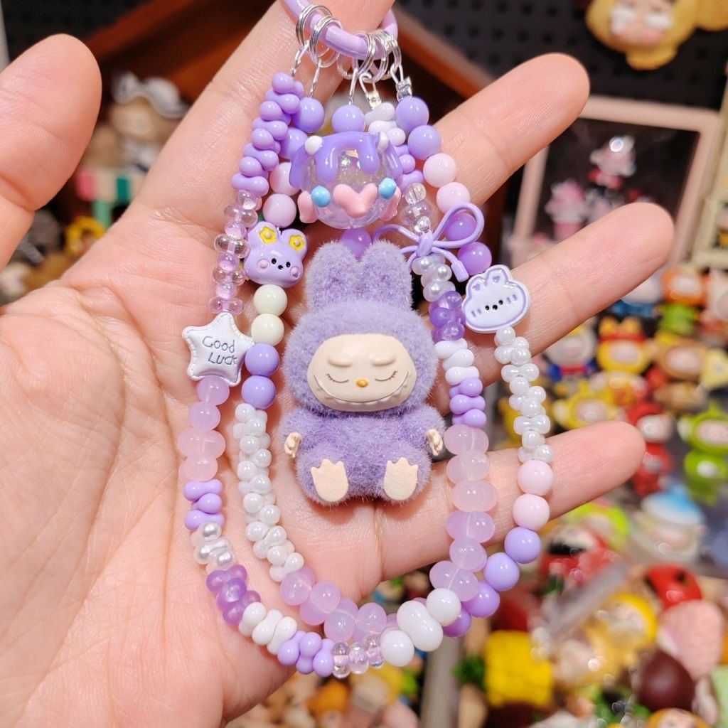 Jual Miniatur Boneka Labubu Mini (Beli 4 FREE 1) Labubu Seat Miniatur ...